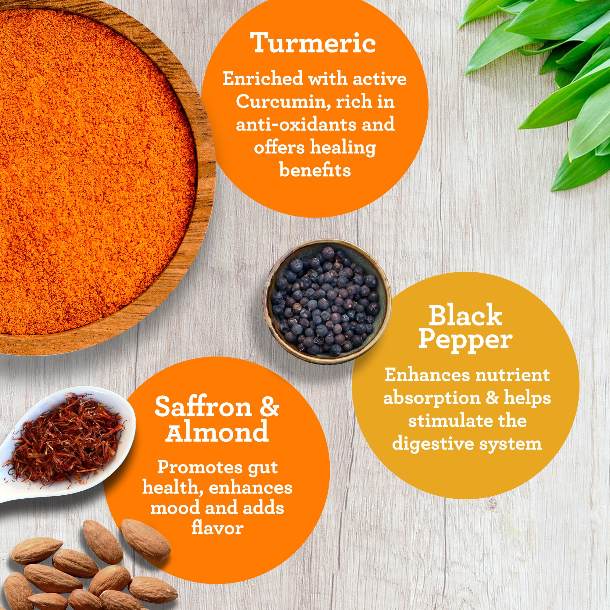 saffron almond turmeric sachets