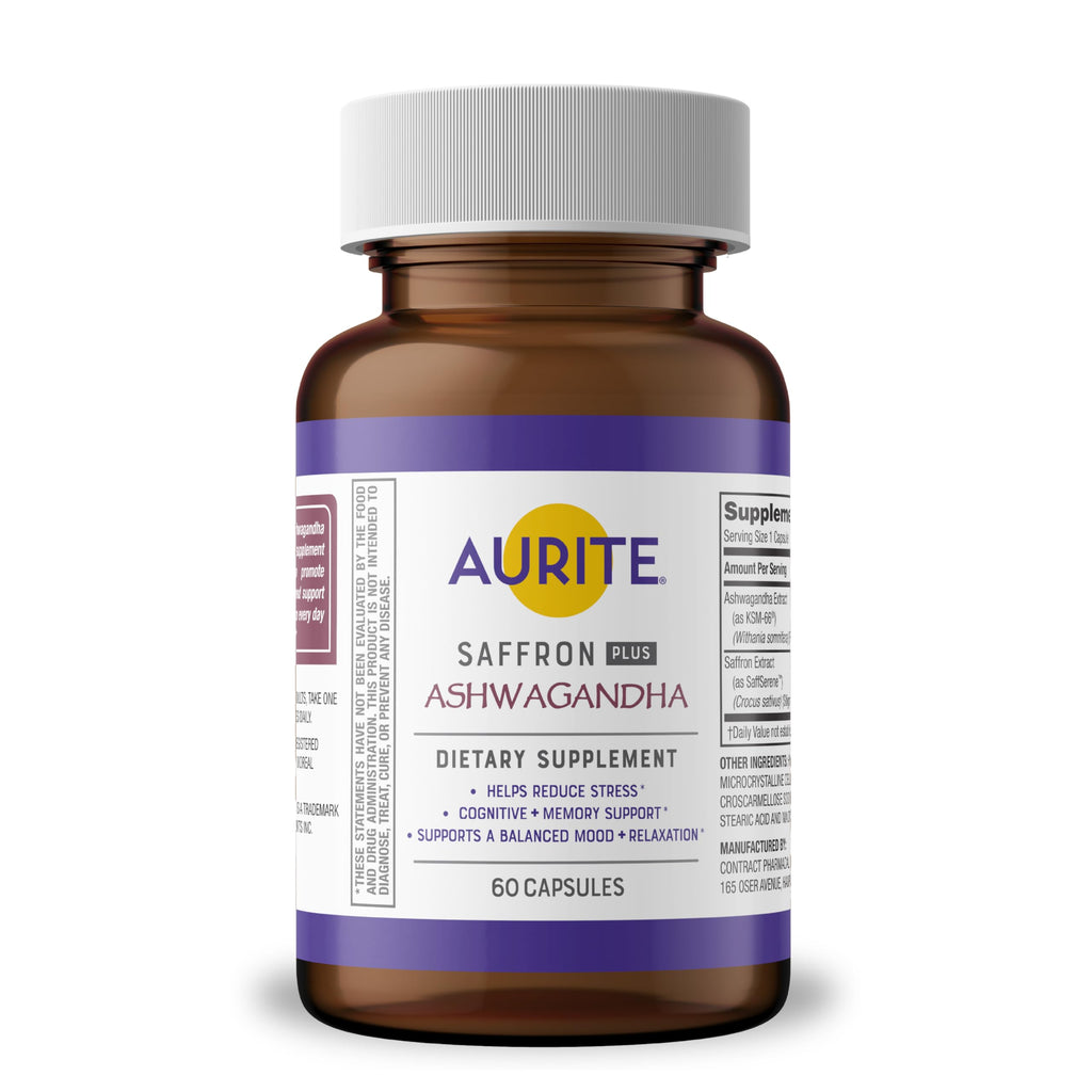 Saffron Ashwagandha supplement for stress relief