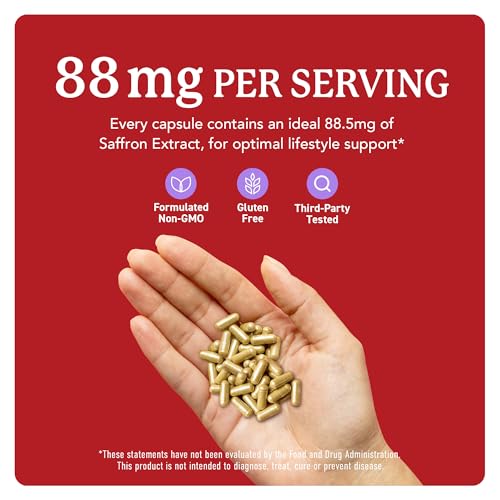 Saffron capsules for daily energy