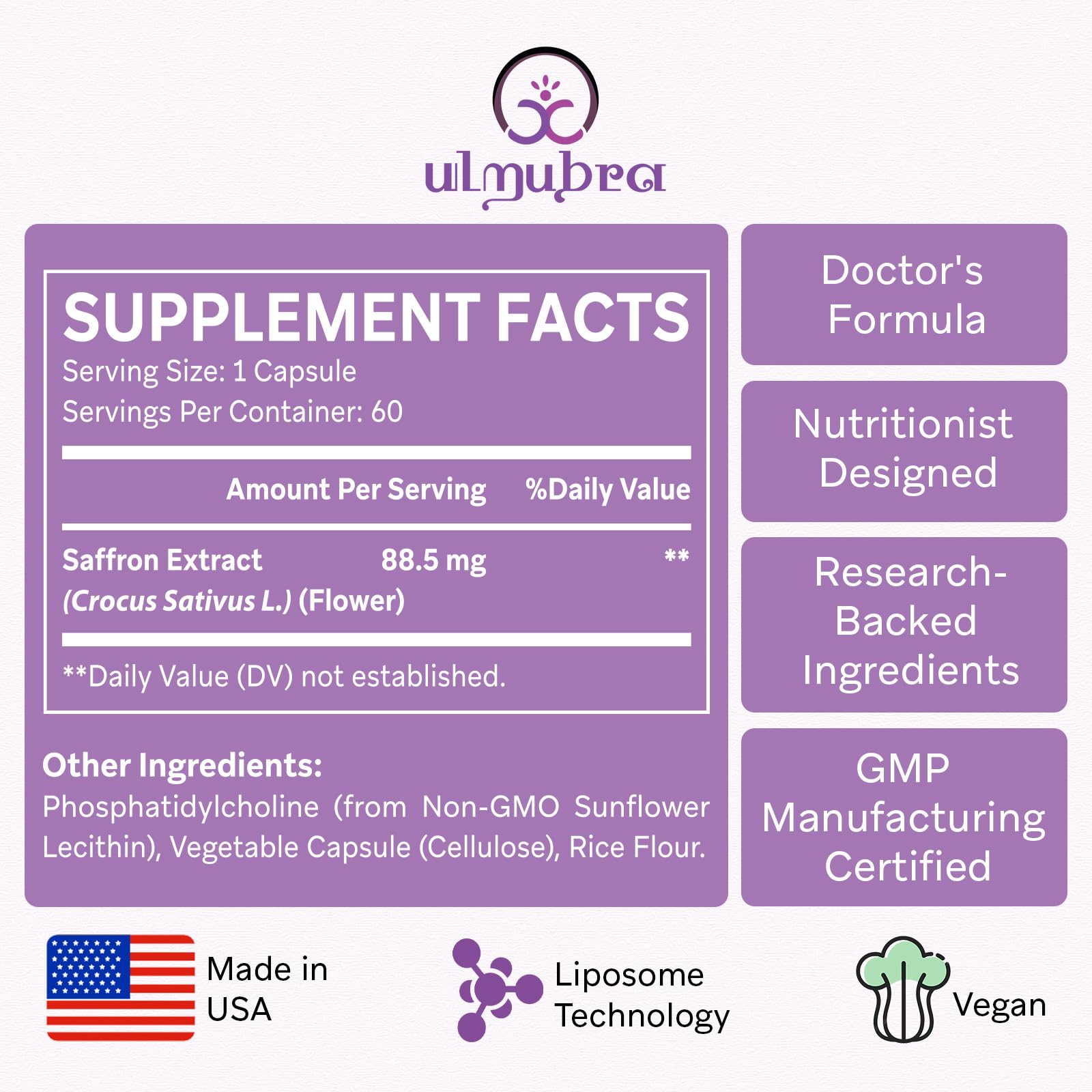Saffron capsules for enhanced performance