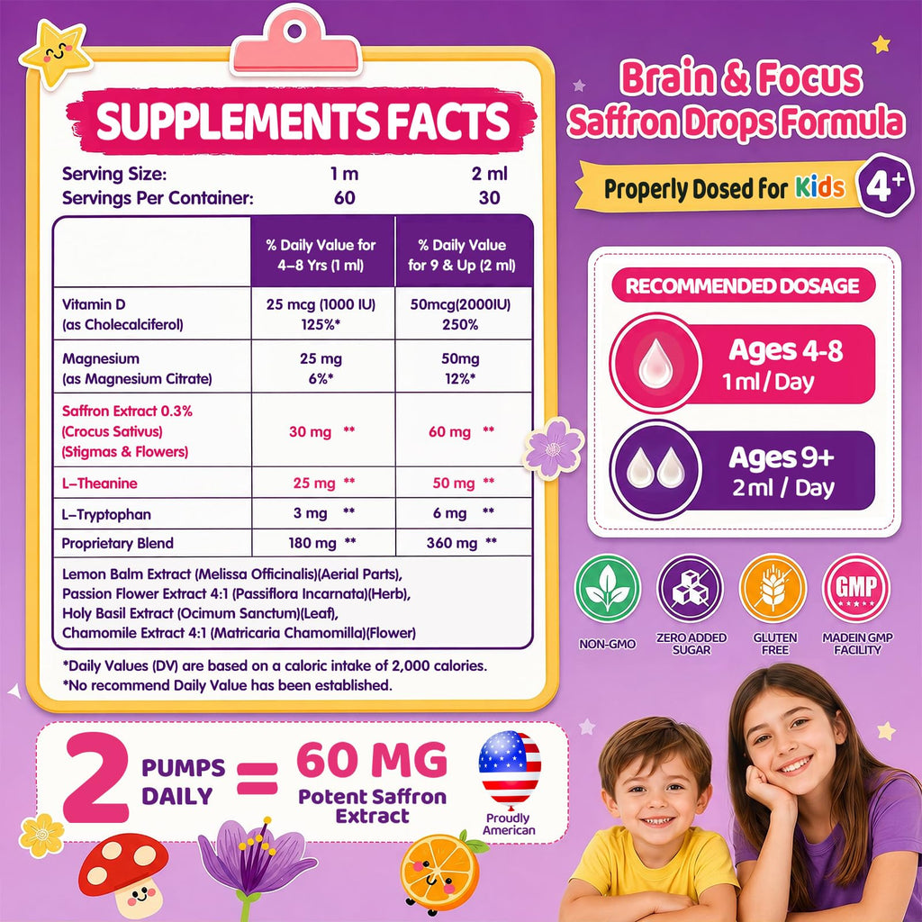 saffron drops for children