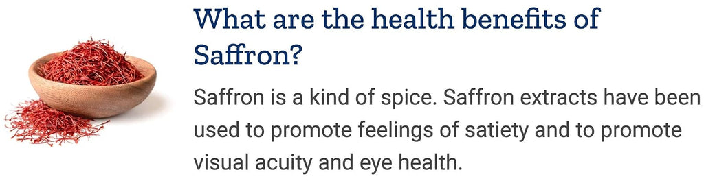 Saffron extract benefits for ocular wellness