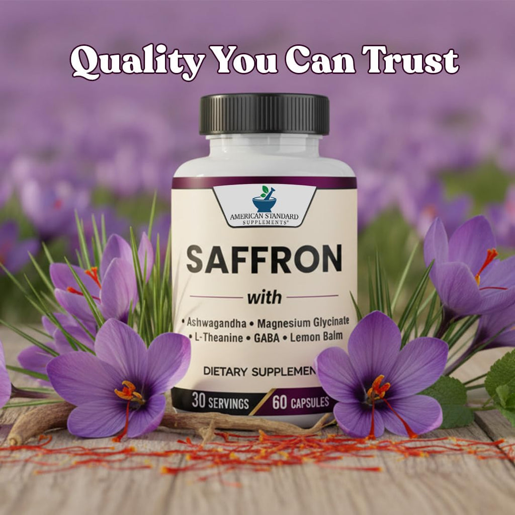 Saffron extract capsules for improved focus
