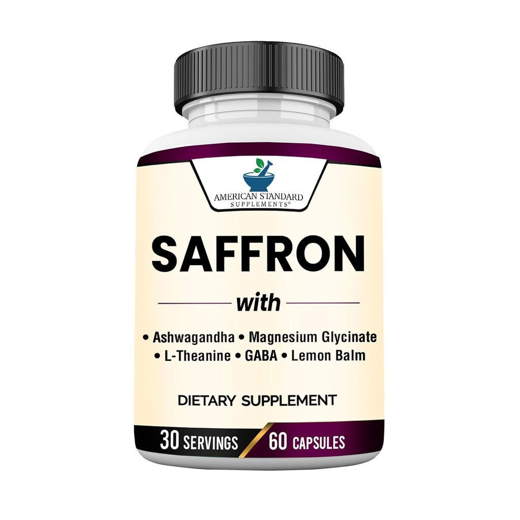 Saffron extract capsules for mood support