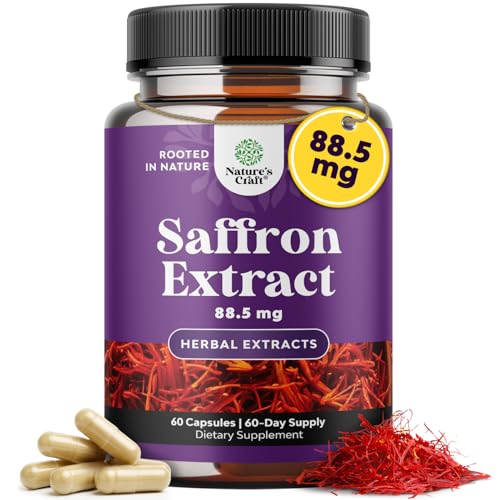 Saffron extract capsules for mood support