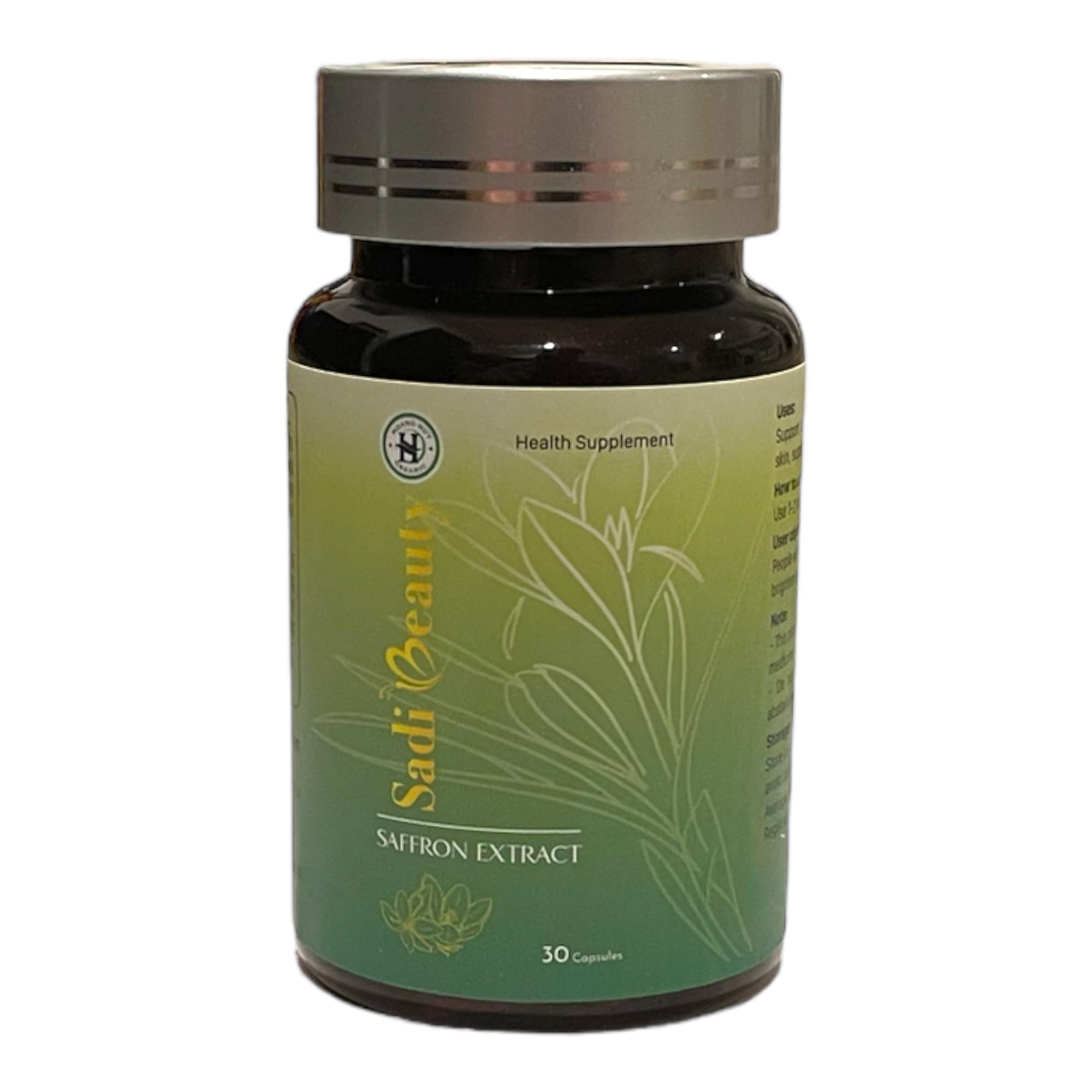 Saffron extract capsules for skin brightening