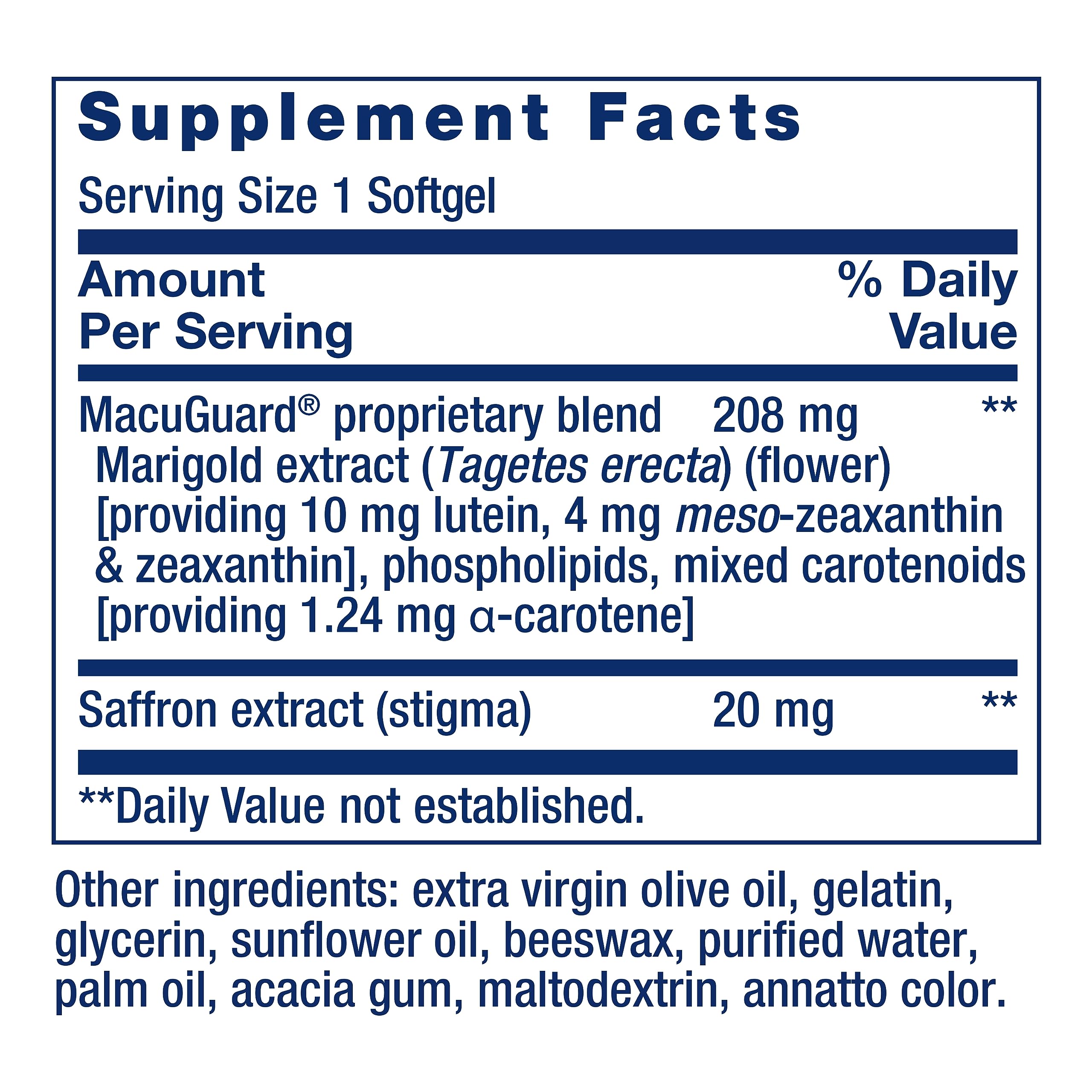 saffron extract for better eyesight