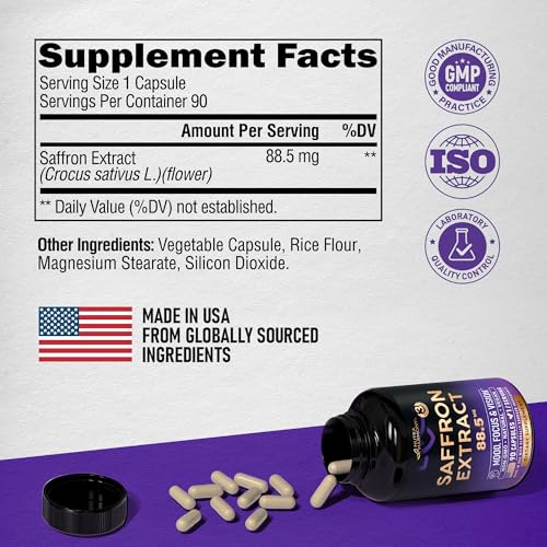 Saffron extract for emotional balance