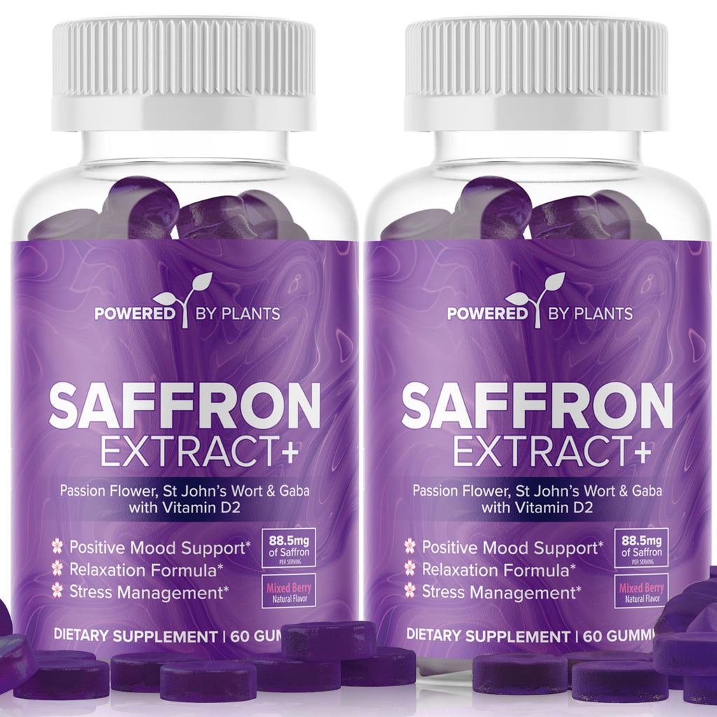 Saffron extract gummies for mood support