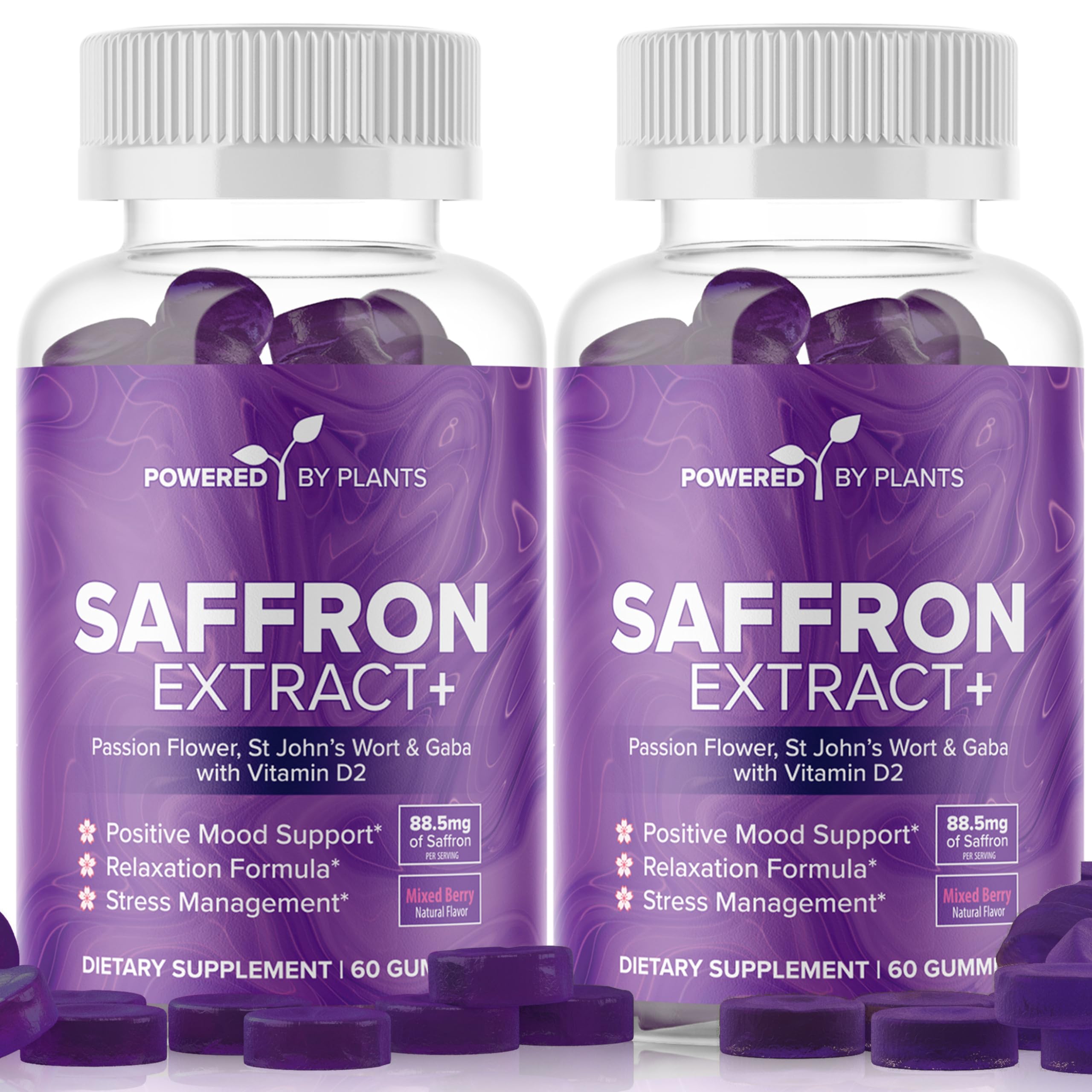 Saffron extract gummies for mood support