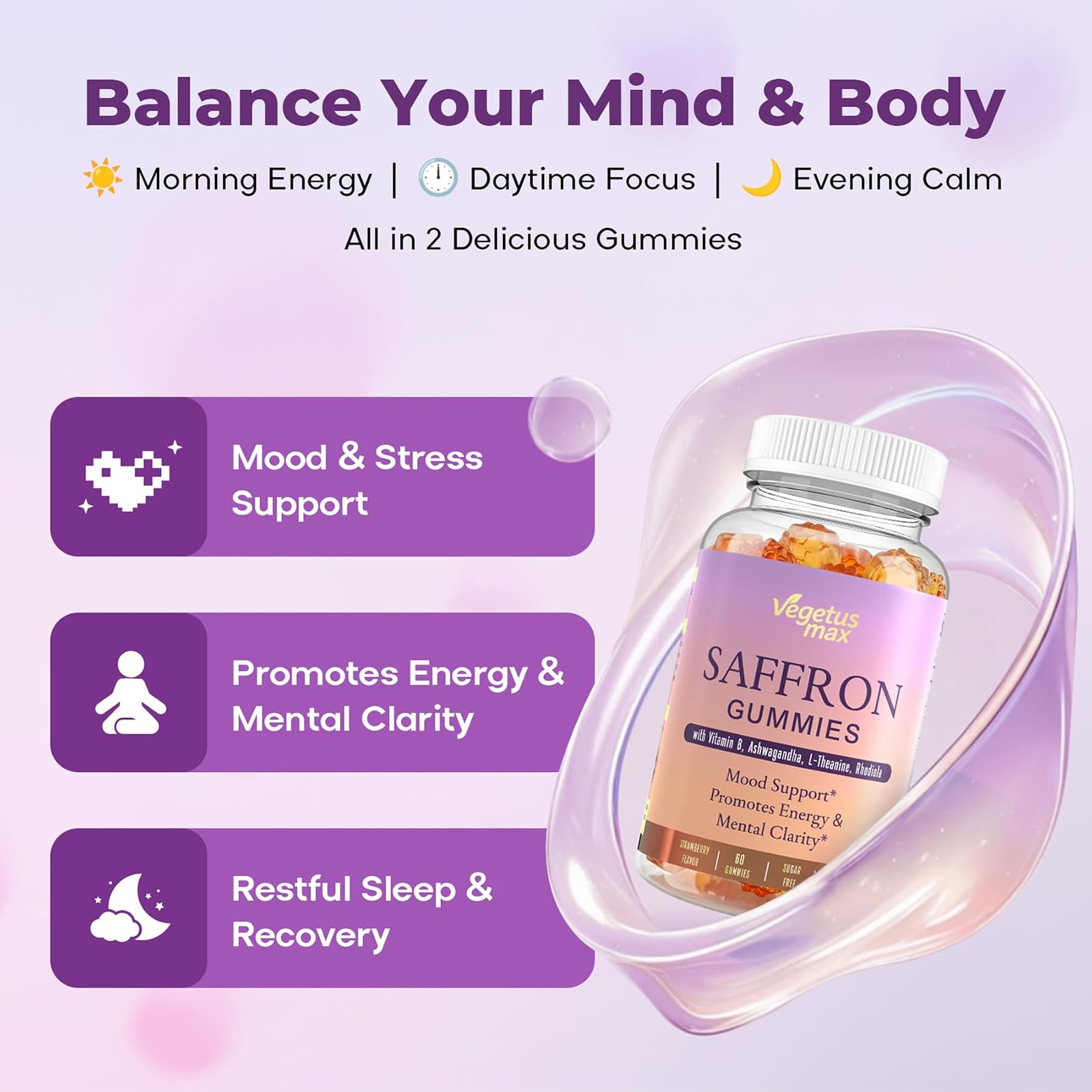 Saffron extract multivitamin for seniors