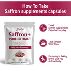 Saffron extract softgels for overall health