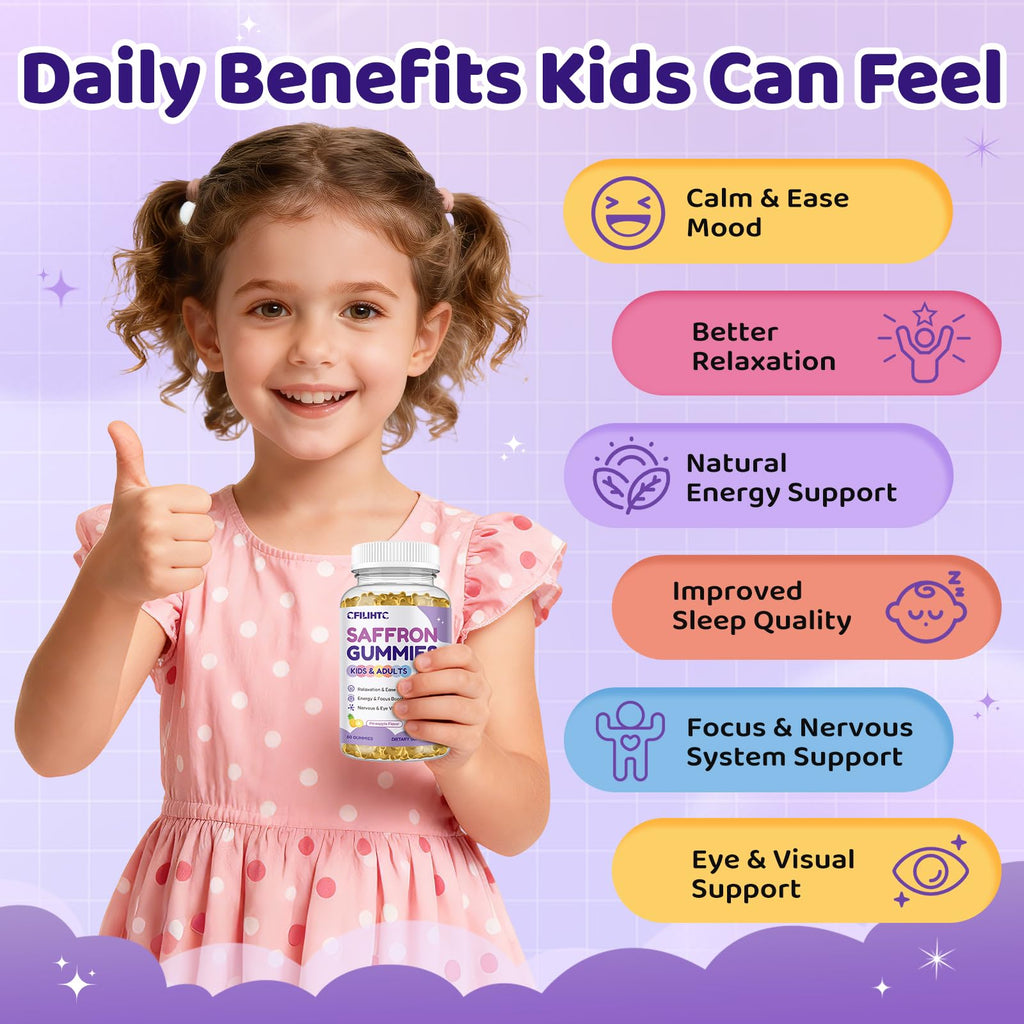 Saffron gummies for daily vitamin boost