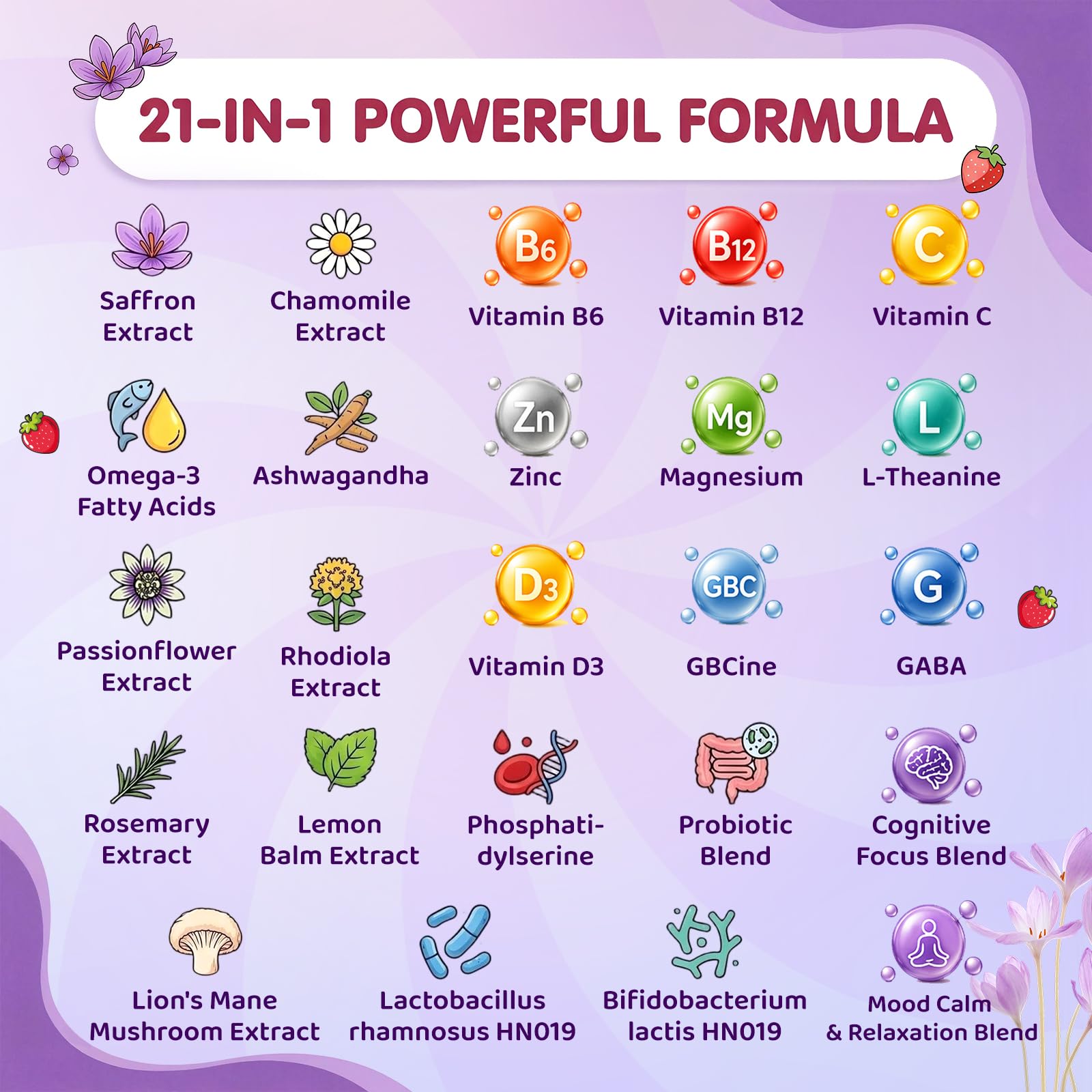 Saffron gummies for daily wellness
