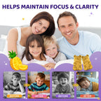 Saffron gummies for enhanced focus