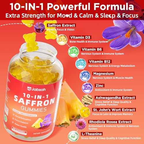 Saffron gummies for kids' health