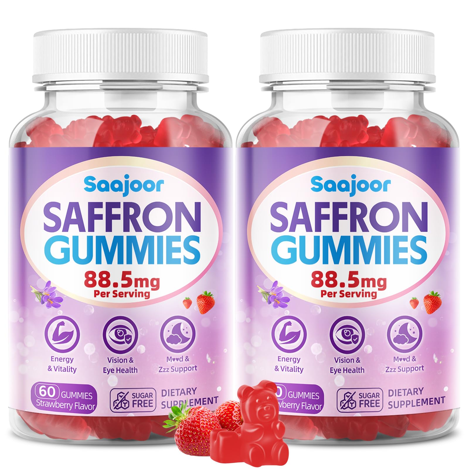 Saffron gummies for mood support