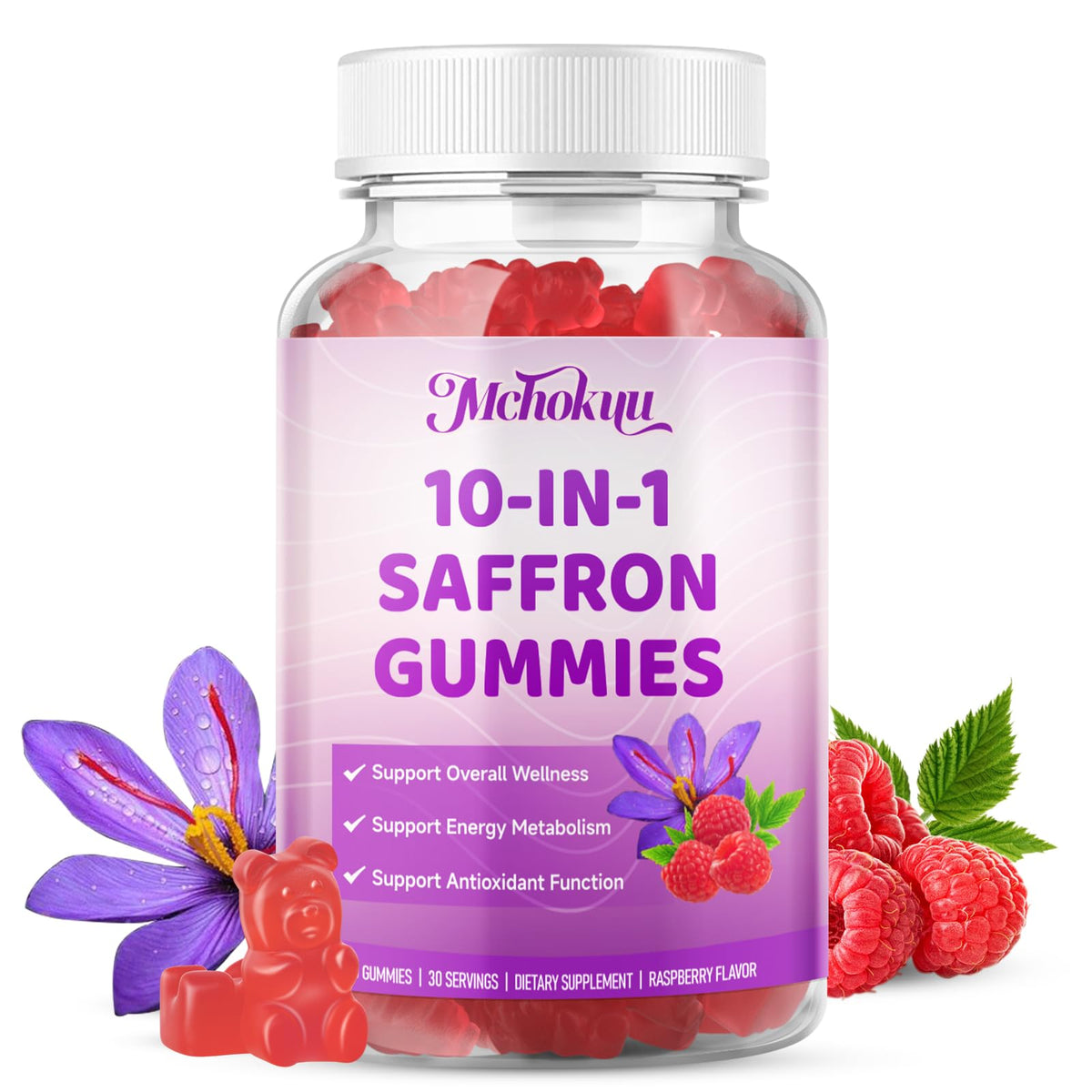 Saffron gummies for mood support