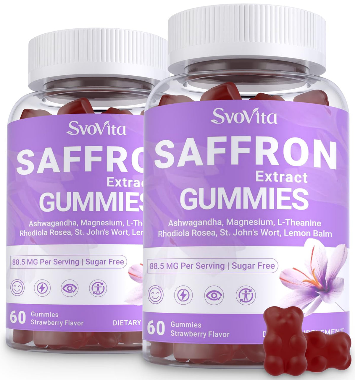 Saffron gummies for mood support