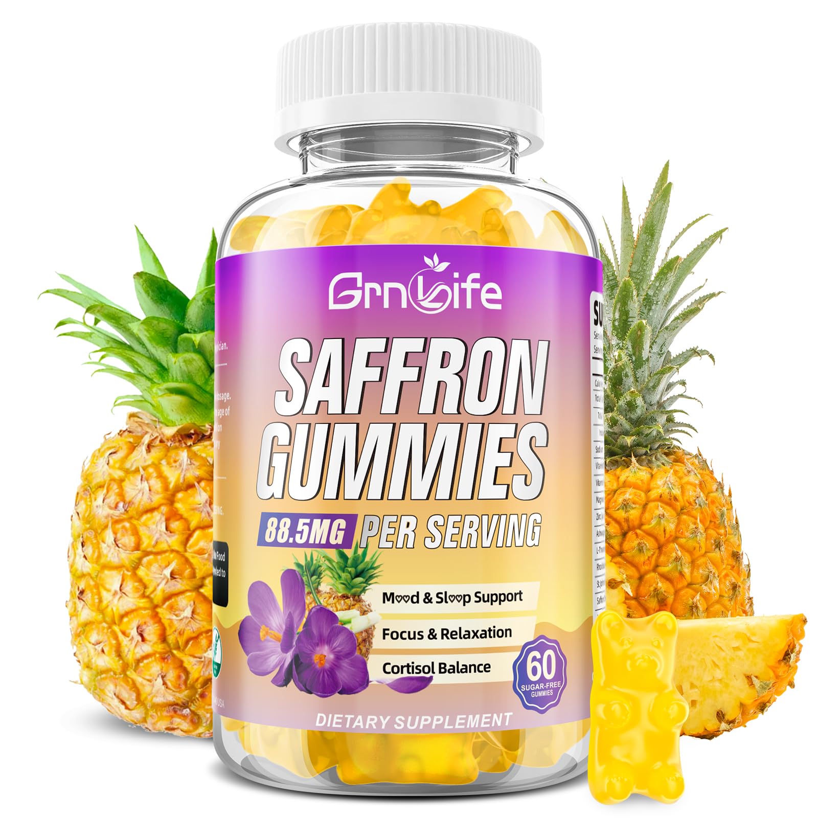 Saffron gummies for mood support