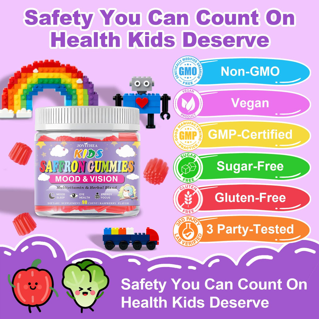 Saffron gummies for stress relief in kids