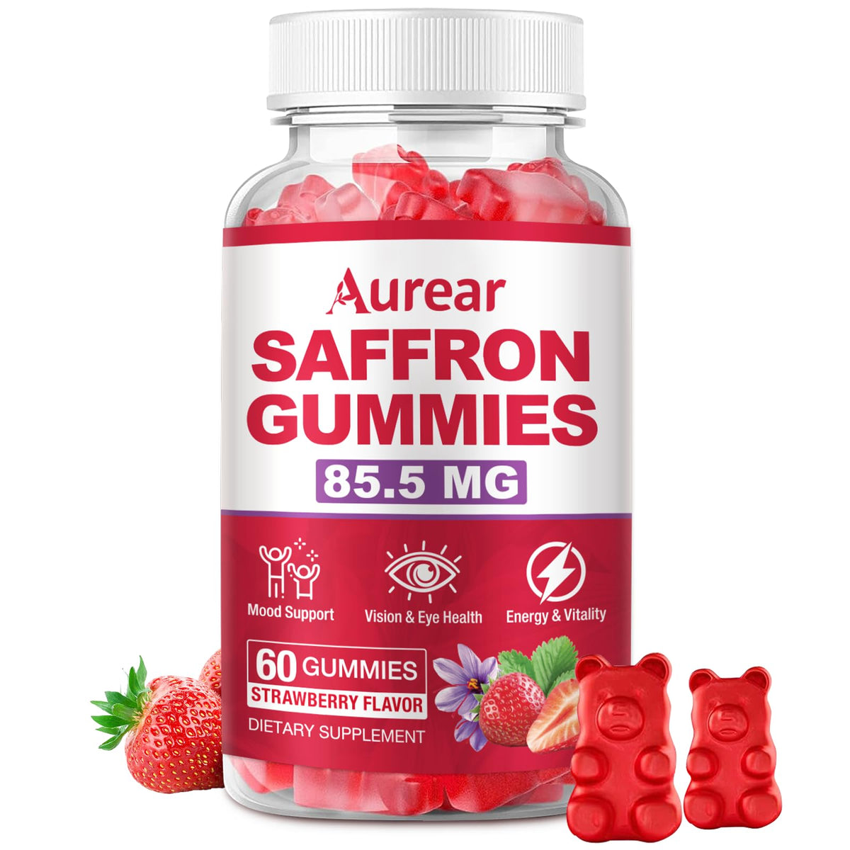 Saffron gummies for stress relief
