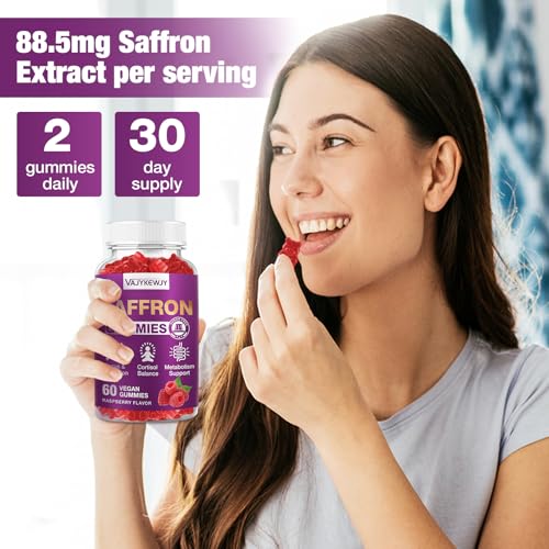 Saffron gummies for stress relief