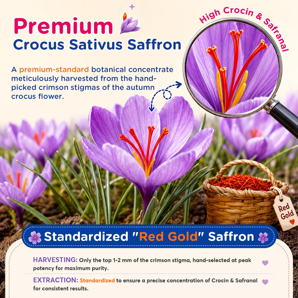 Saffron gummies for stress relief