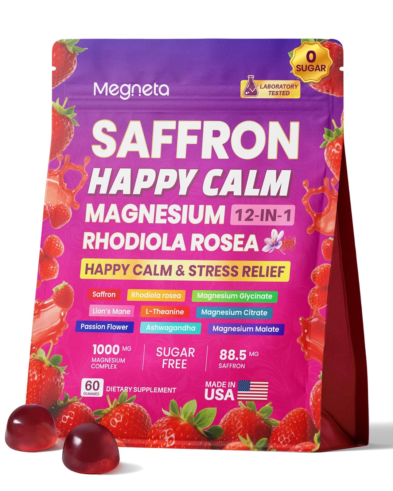 Saffron Gummies for stress relief