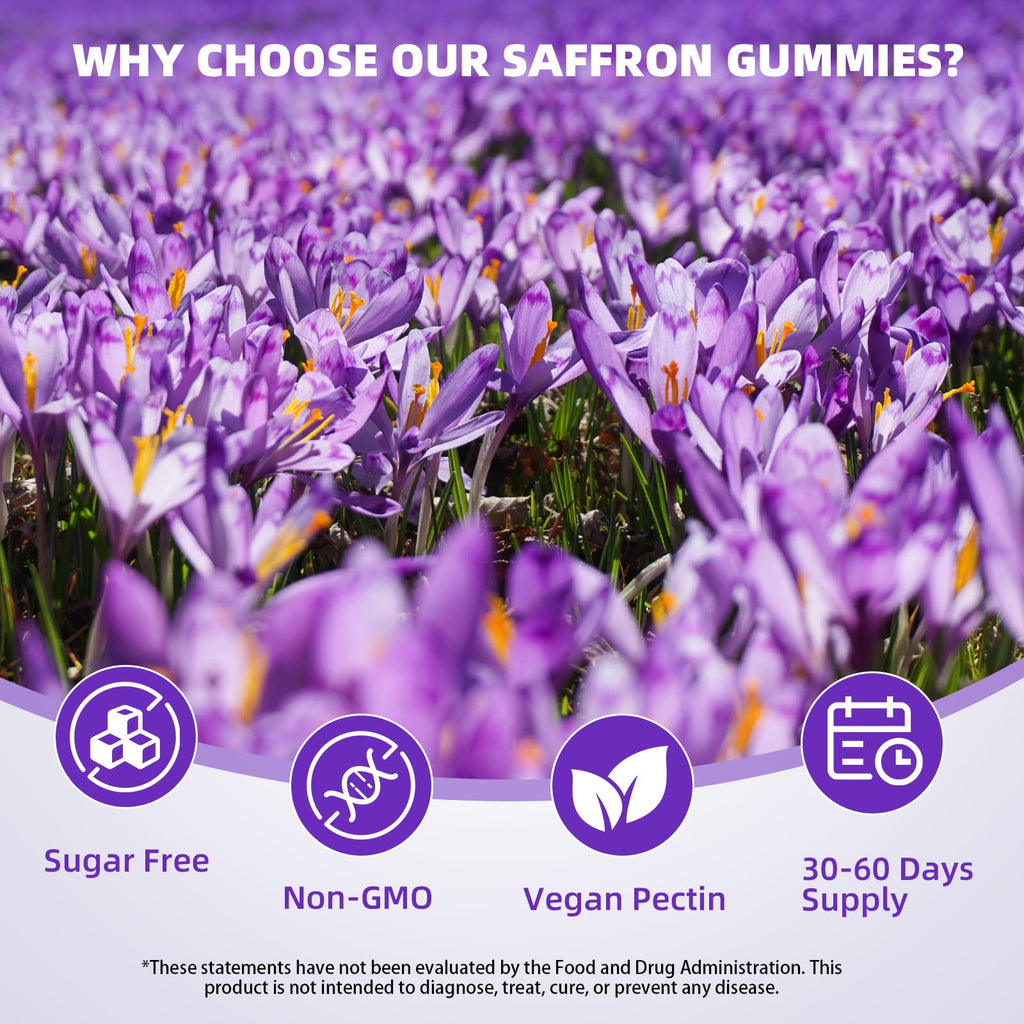 Saffron gummies for stress relief