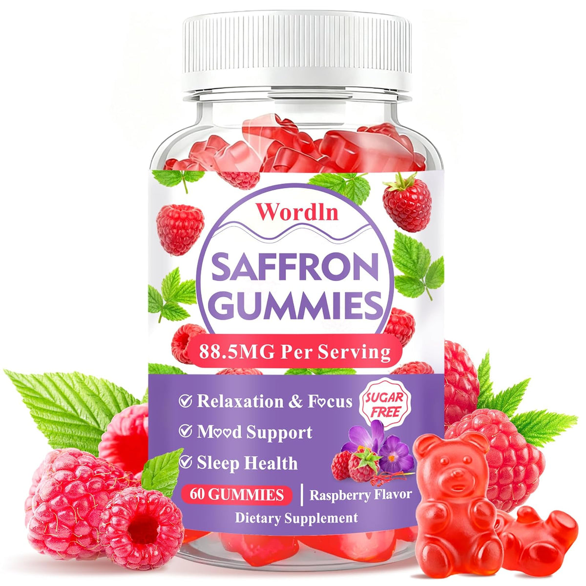Saffron gummies for stress relief