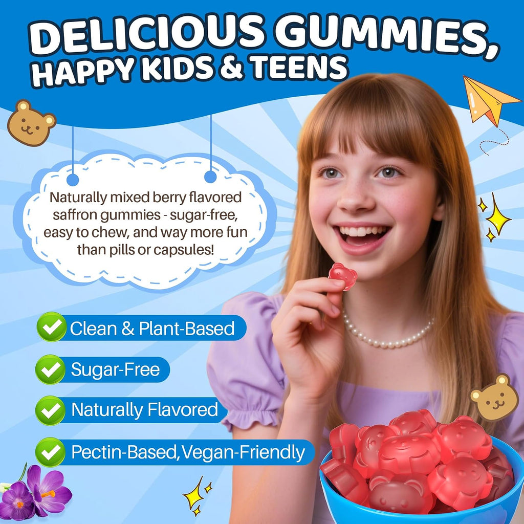 Saffron gummies support growing bodies