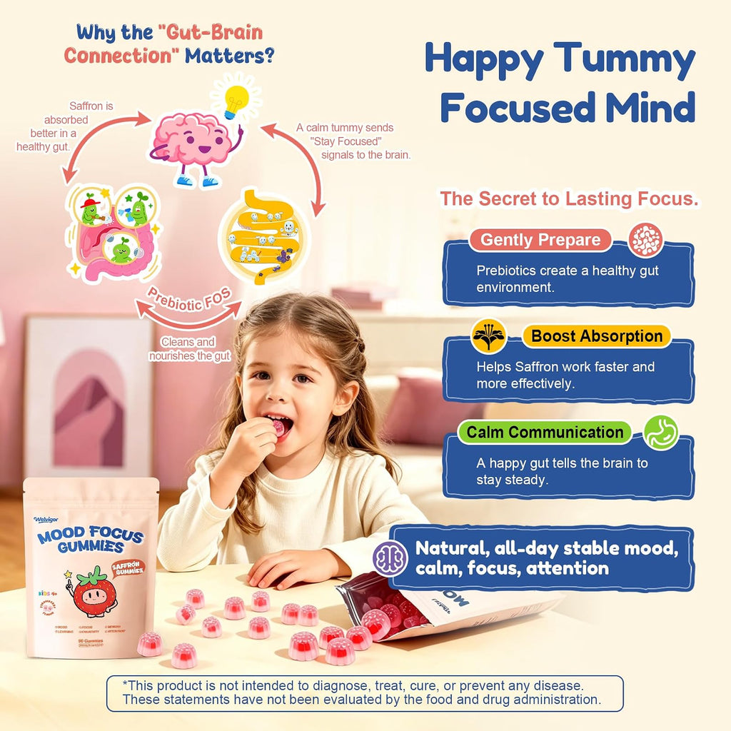 Saffron gummies to boost kids' mood