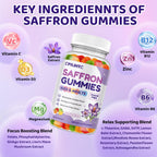 Saffron gummies with 88.5 mg dosage