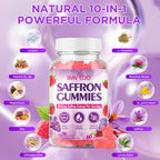 Saffron gummies with 88.5 mg dosage