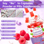 Saffron gummies with antioxidant benefits