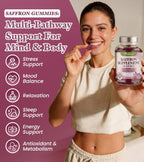 Saffron gummies with calming effects