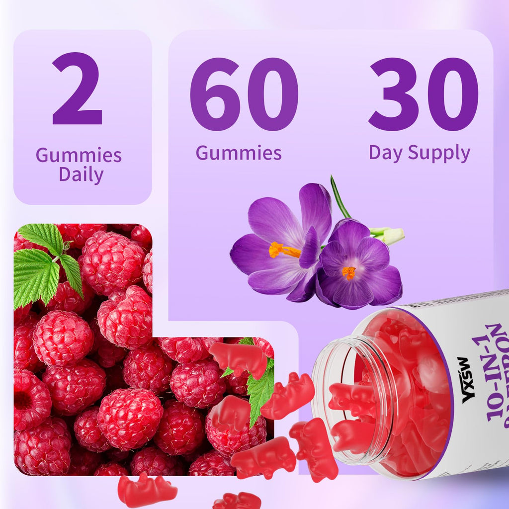 Saffron gummy multivitamin for daily wellness