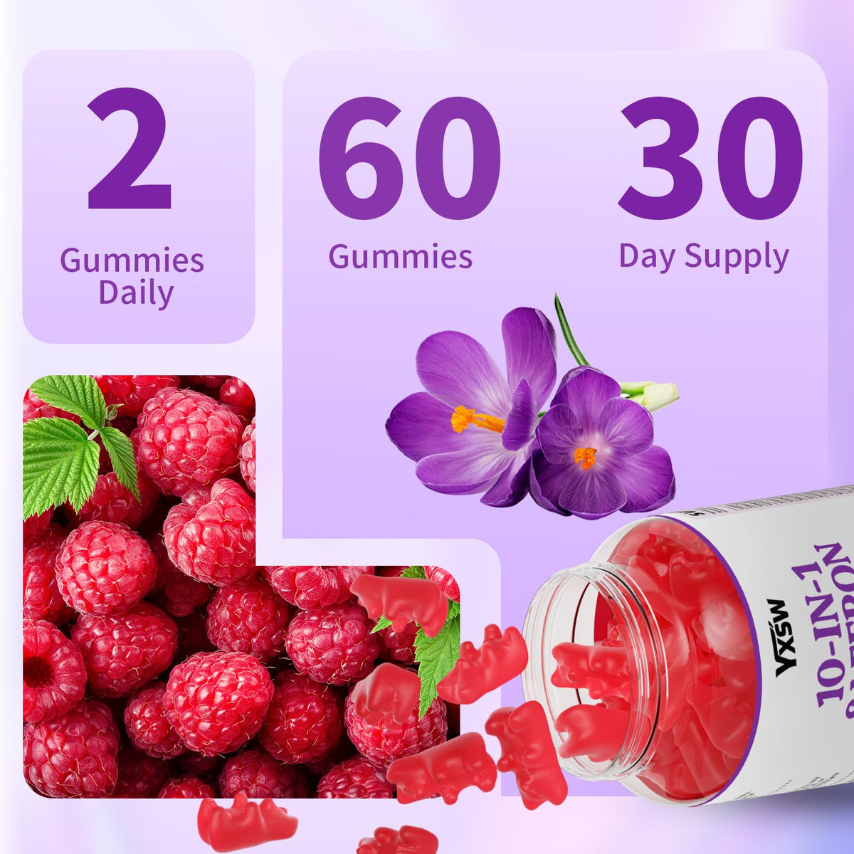 Saffron gummy multivitamin for daily wellness