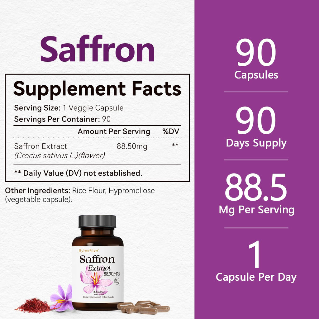 Saffron gummy multivitamin for easy intake