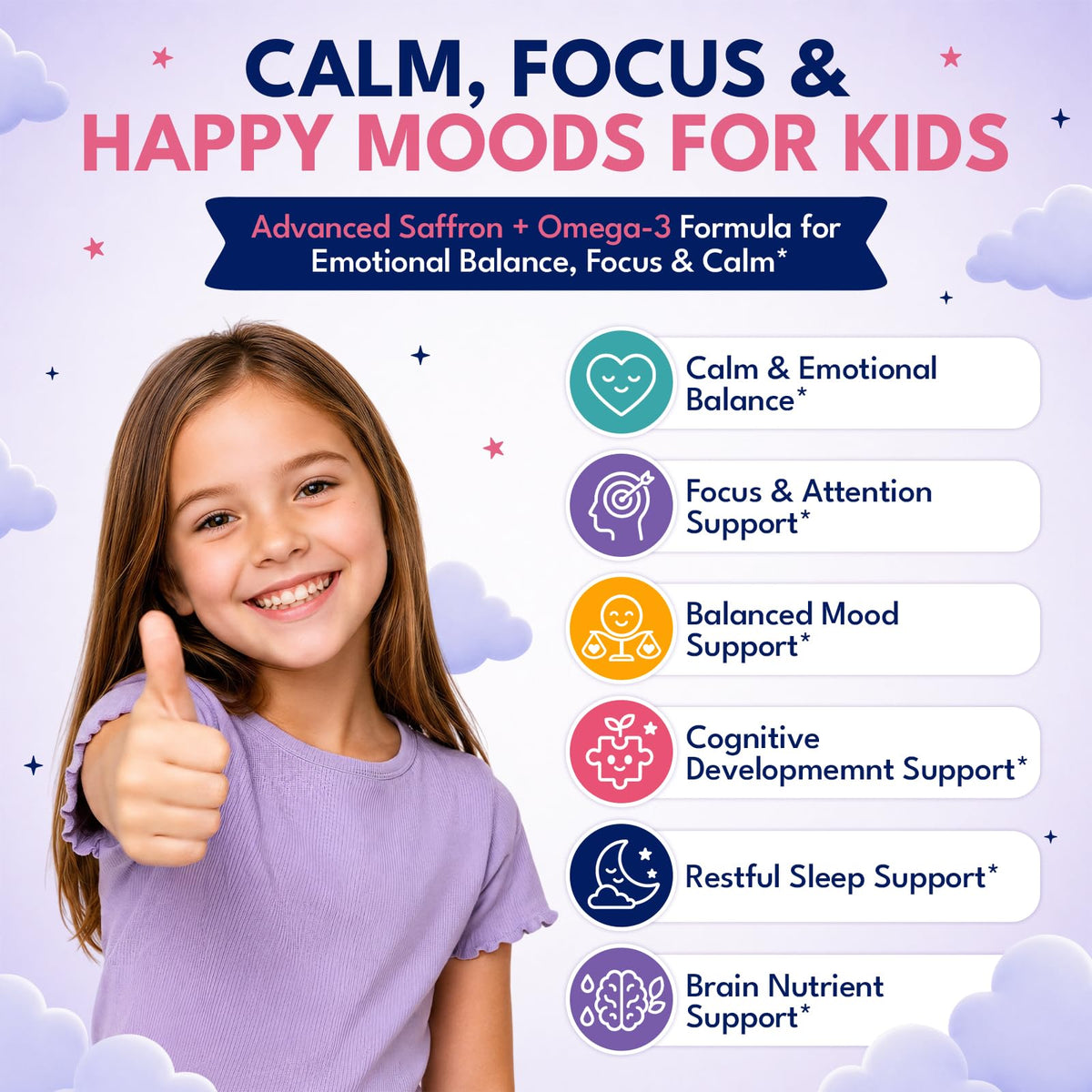 Saffron gummy vitamins for children