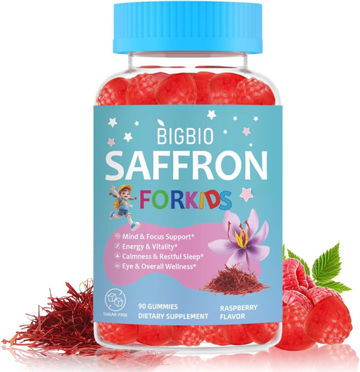 Saffron Happy Mood Gummies for stress relief