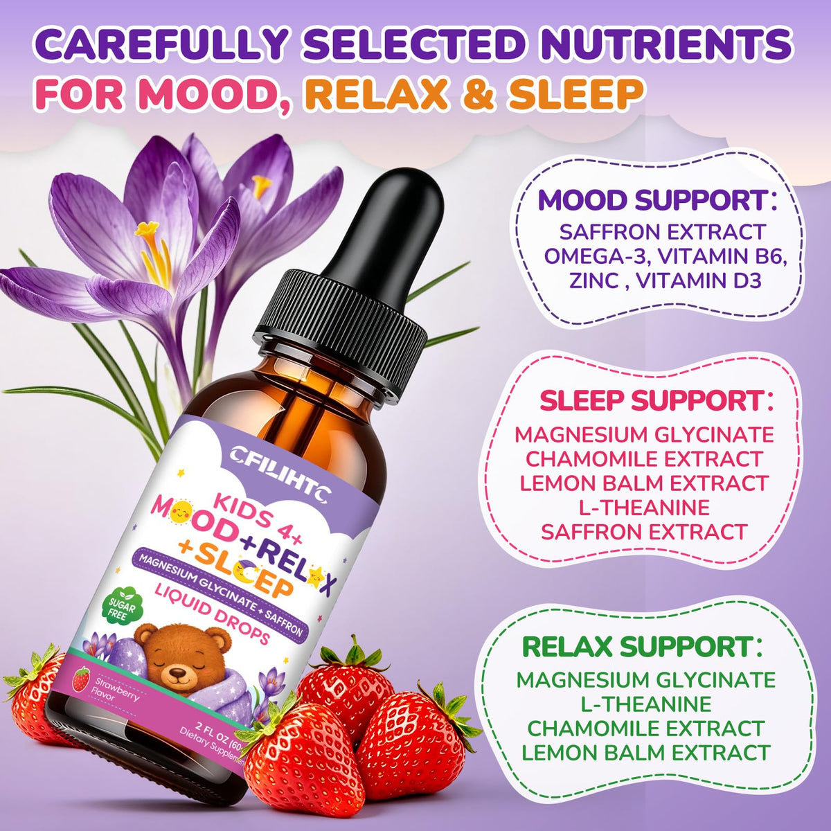 Saffron infused magnesium for children