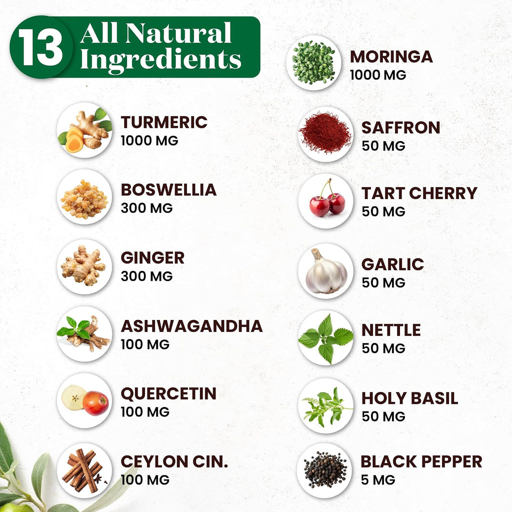 saffron infused moringa supplement