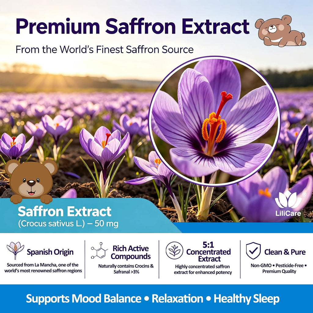 Saffron kids vitamins for relaxation