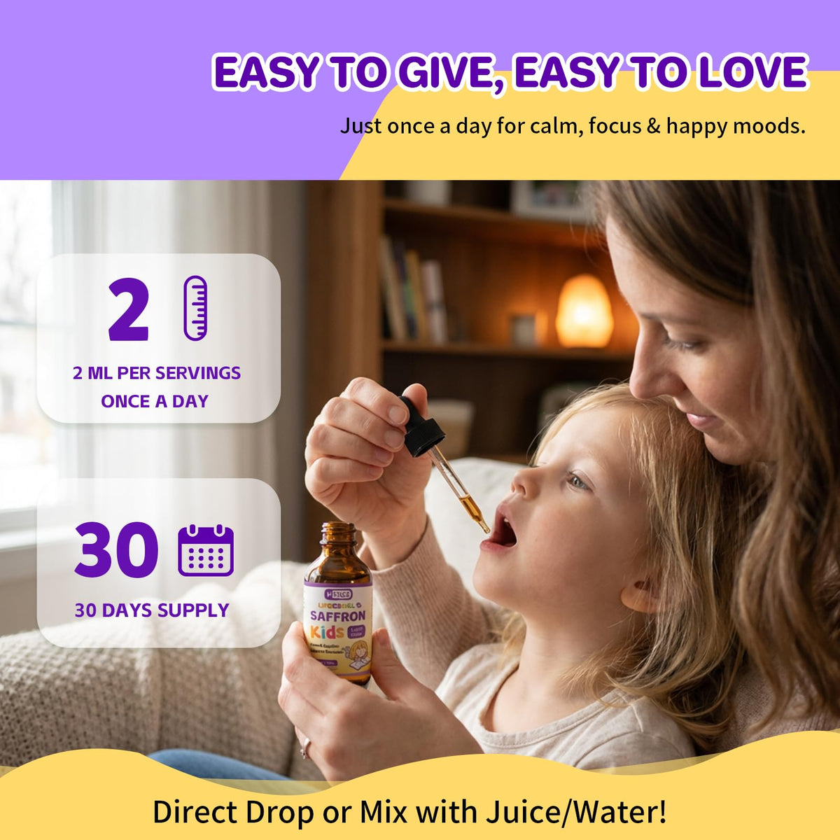 Saffron liquid drops for overall health