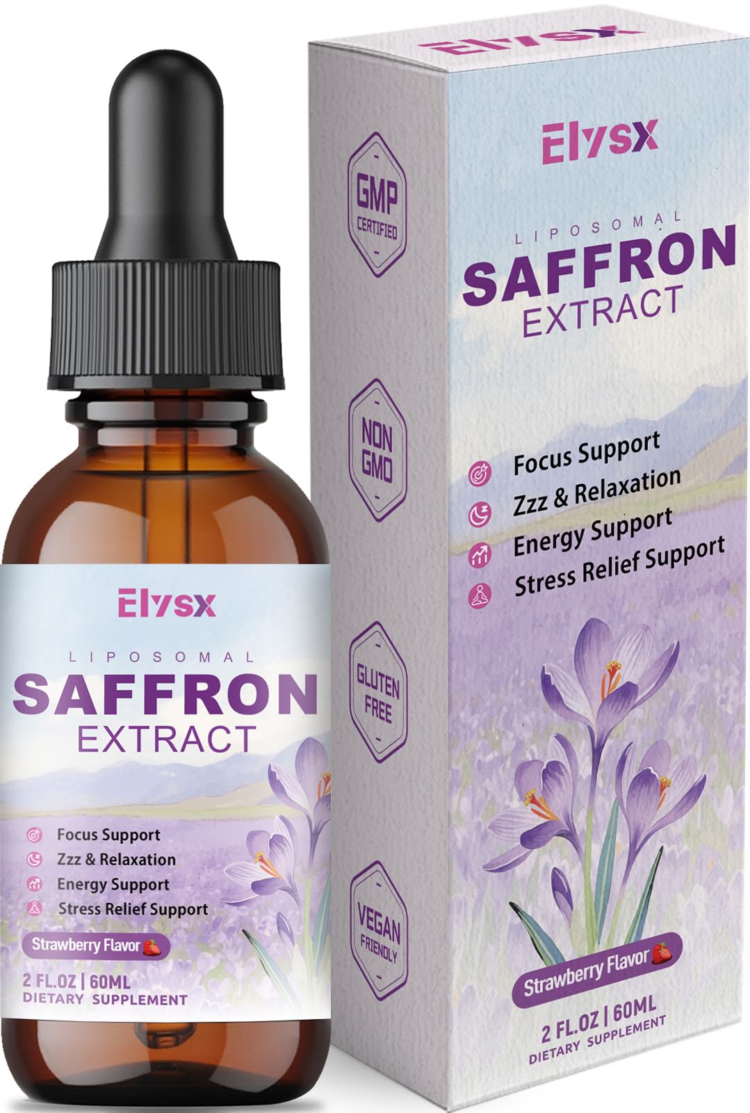 saffron liquid drops for relaxation