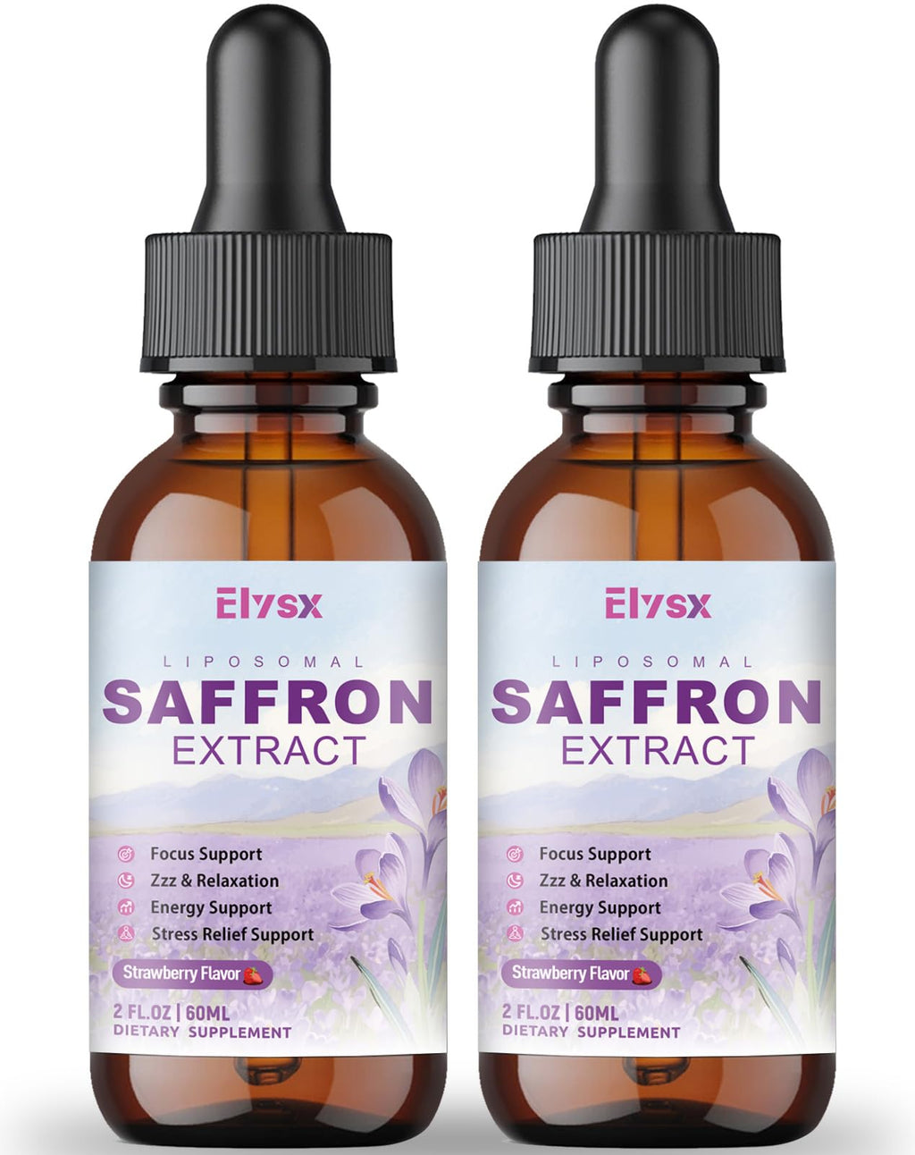 saffron liquid drops for relaxation