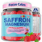 Saffron magnesium glycinate gummies for relaxation