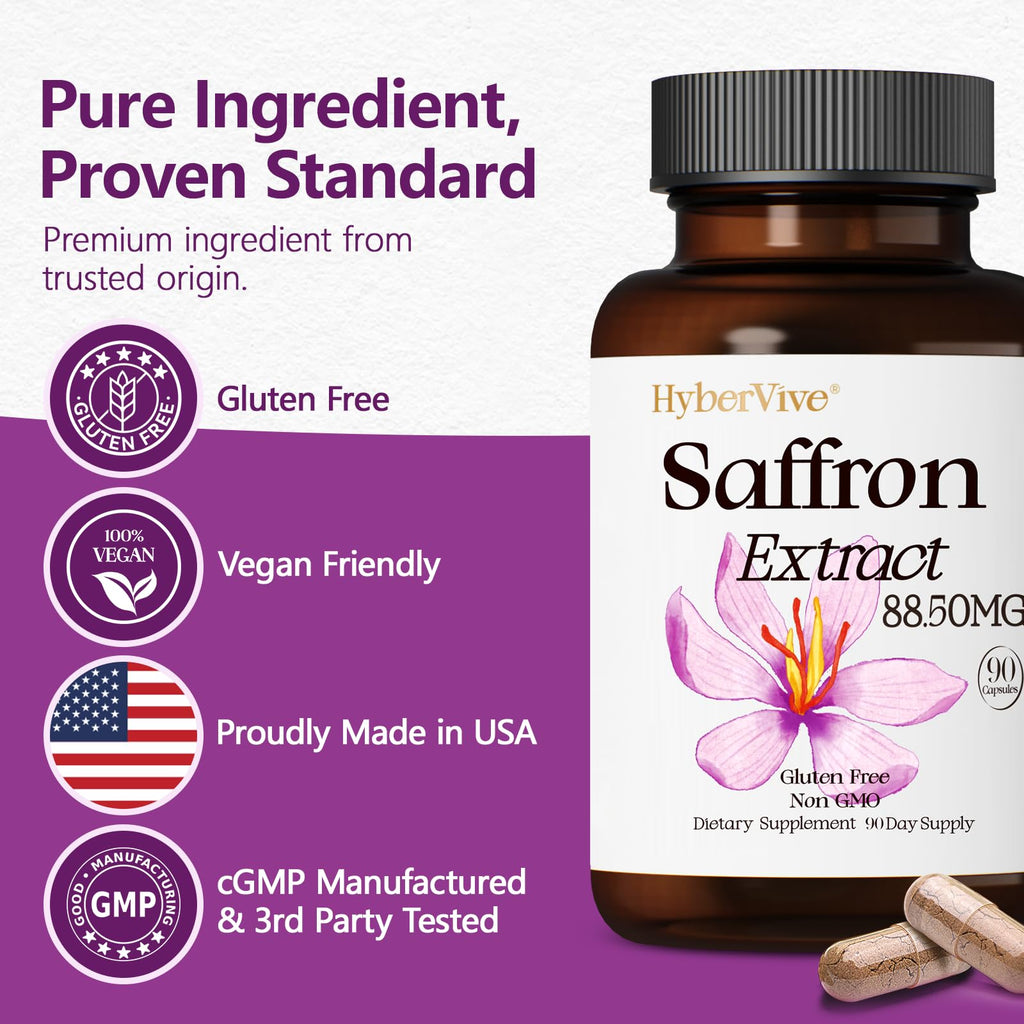 Saffron multivitamin for seniors’ nutrition